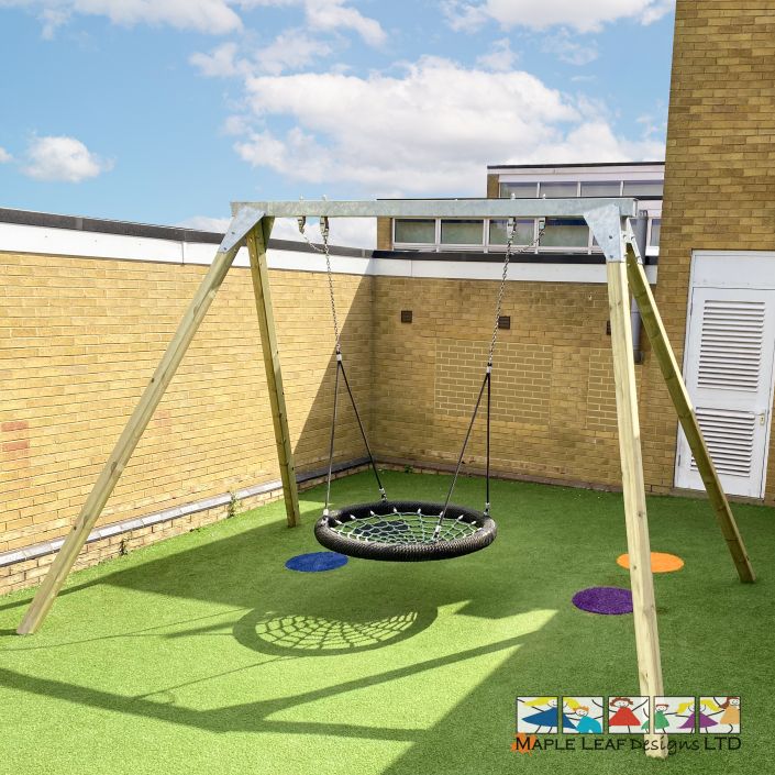 Sunken Square Trampoline by Maple Leaf Designs. The One-Stop Playground ...