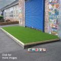 Stage covered with Artificial Grass by Maple Leaf Designs. The One-Stop ...