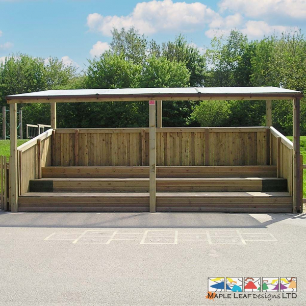 Covered Tiered Seating by Maple Leaf Designs. The One-Stop Playground ...