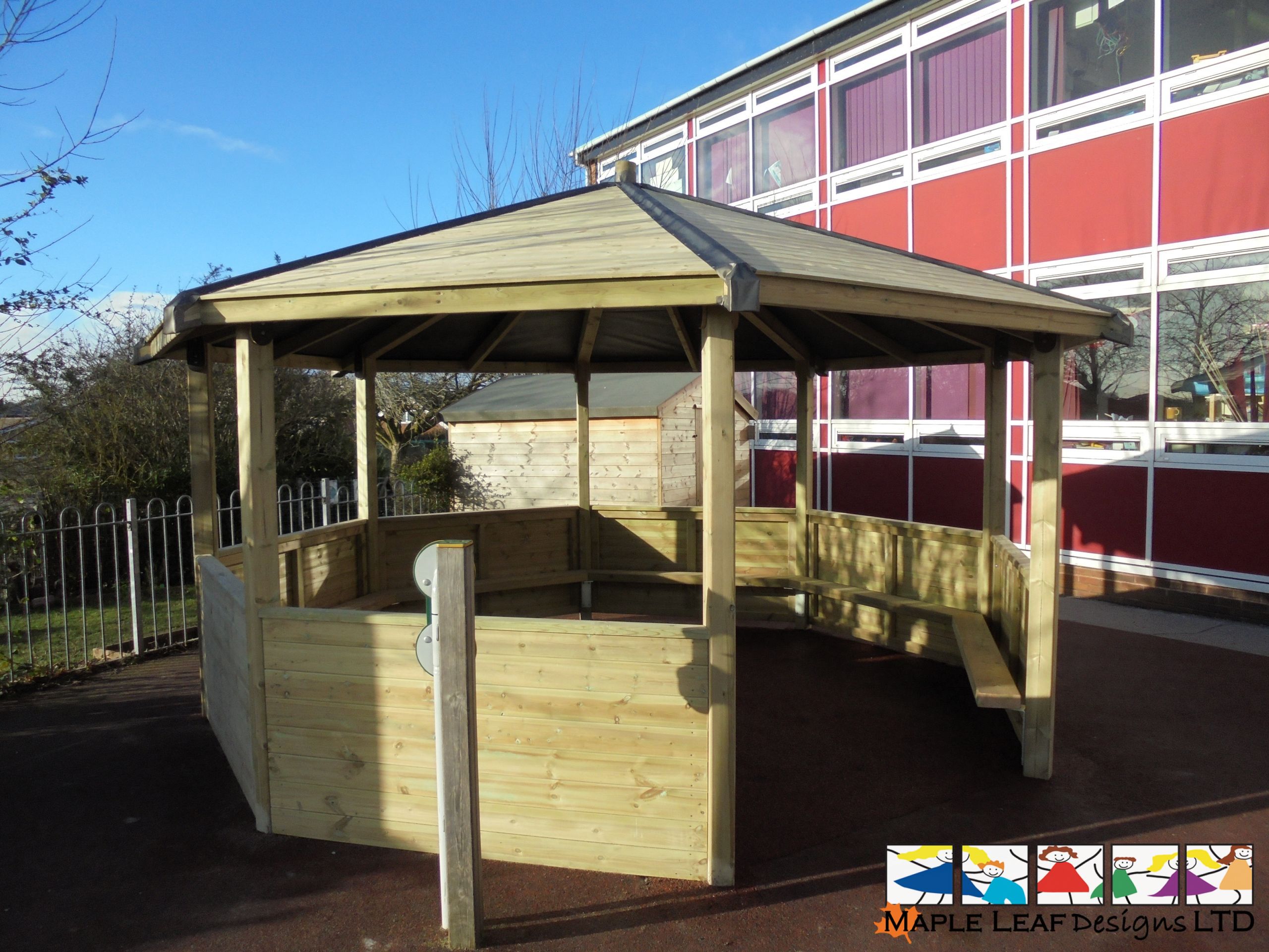 Octagonal Shelter with Sides by Maple Leaf Designs. The One-Stop ...