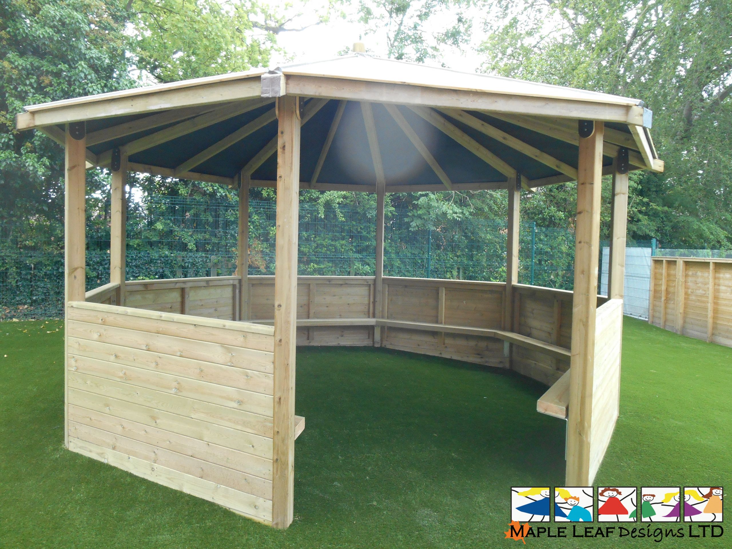 Octagonal Shelter with Half Sides by Maple Leaf Designs. The One-Stop ...