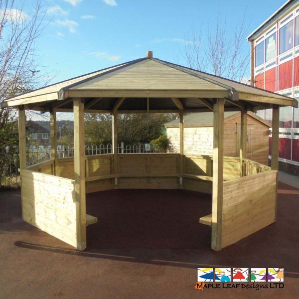 Octagonal Shelter with Half Sides by Maple Leaf Designs. The One-Stop ...