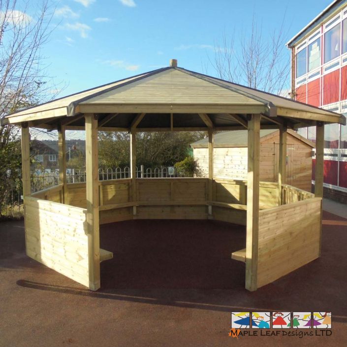 Octagonal Shelter with Half Sides by Maple Leaf Designs. The One-Stop ...
