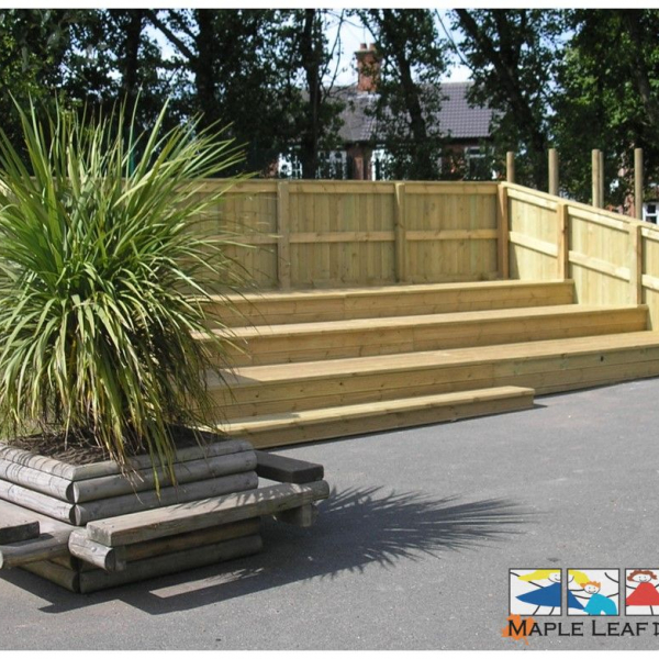 Three Tier Amphitheatre with Octagonal Stage by Maple Leaf Designs. The ...