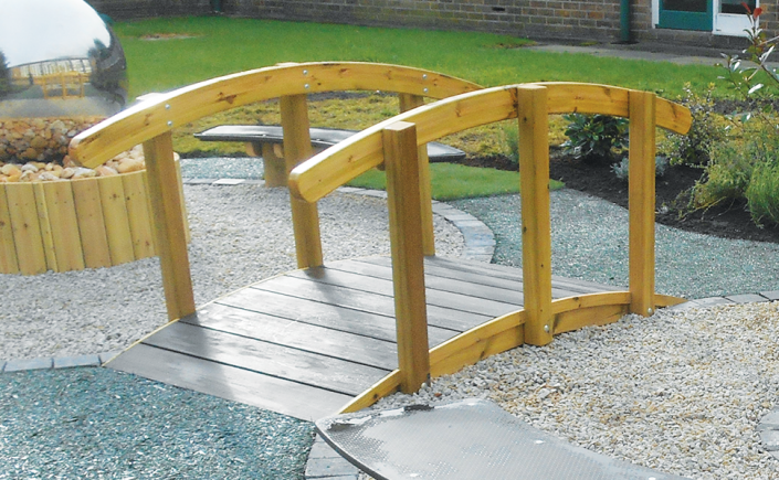 Timber Arched Bridge by Maple Leaf Designs. The One-Stop Playground ...