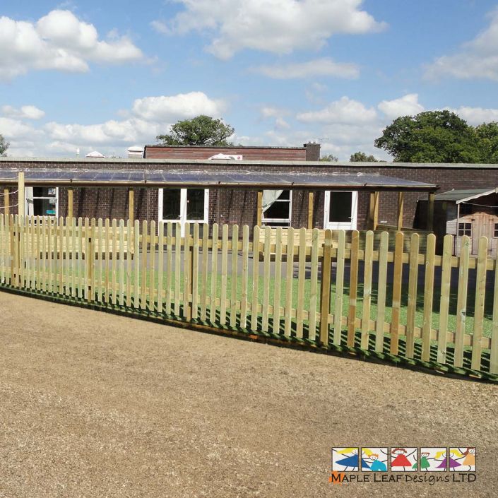 Timber Bow Top Fencing by Maple Leaf Designs. The One-Stop Playground ...