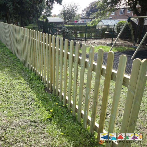Timber Bow Top Fencing by Maple Leaf Designs. The One-Stop Playground ...