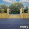 Timber Stockade Fencing by Maple Leaf Designs. The One-Stop Playground ...