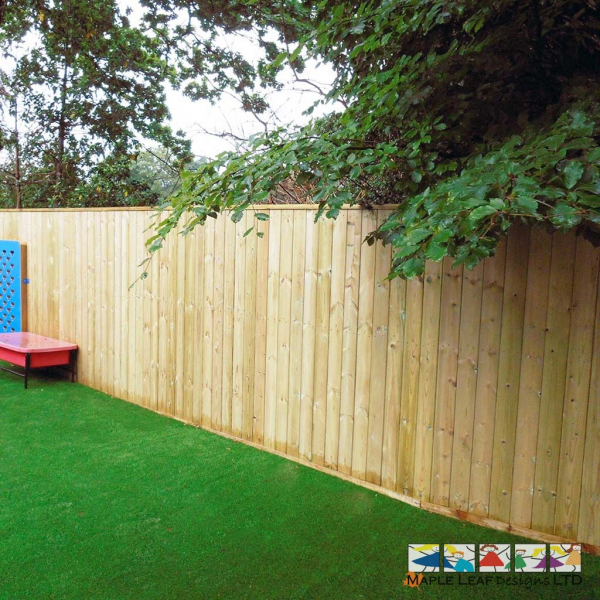 Timber Stockade Fencing by Maple Leaf Designs. The One-Stop Playground ...