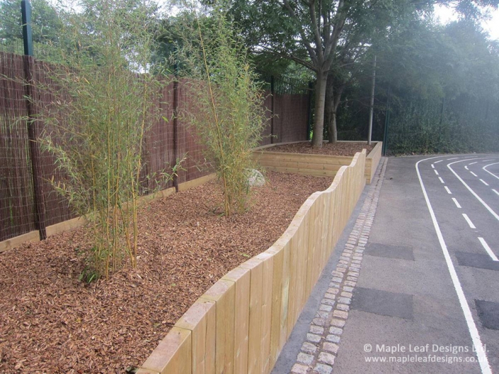 Timber Stockade Wave Top Fencing by Maple Leaf Designs. The One-Stop ...