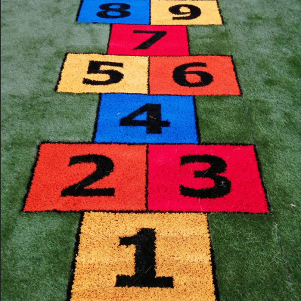Artificial Grass Hopscotch by Maple Leaf Designs. The One-Stop ...