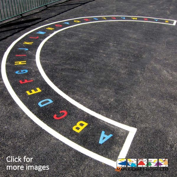 Alphabet Arch Markings by Maple Leaf Designs. The One-Stop Playground ...