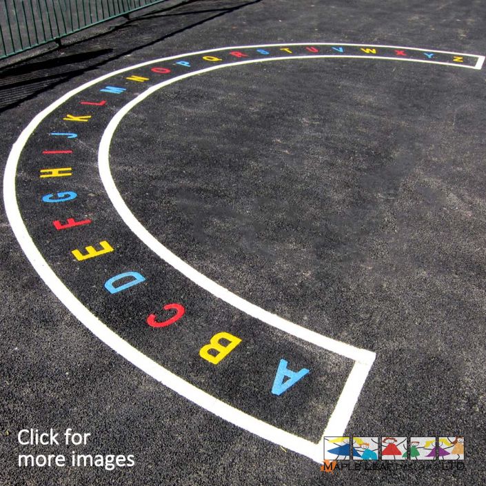 Alphabet Arch Markings by Maple Leaf Designs. The One-Stop Playground ...