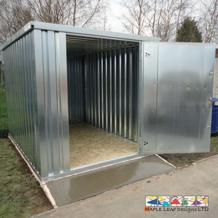 Galvanised Steel Storage Container by Maple Leaf Designs. The One-Stop ...