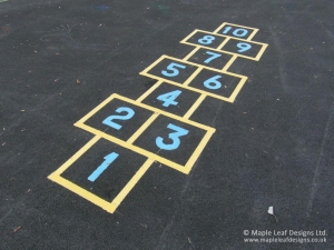 Hopscotch Line Markings by Maple Leaf Designs. The One-Stop Playground ...