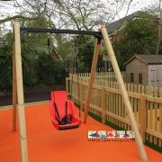 Bucket Seat Single Swing by Maple Leaf Designs. The One-Stop Playground ...