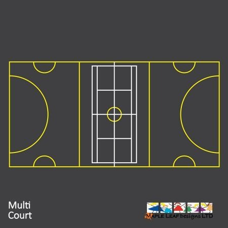Ball Play Court Markings by Maple Leaf Designs. The One-Stop Playground ...