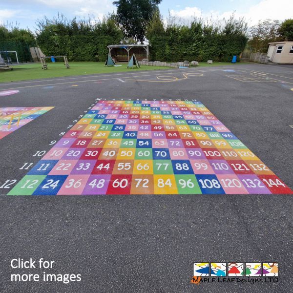 Solid Multiplication Grid Markings by Maple Leaf Designs. The One-Stop ...