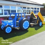 Play Tractor with Optional Trailer Slide by Maple Leaf Designs. The One ...