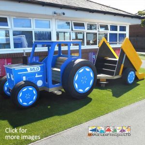 Play Tractor with Optional Trailer Slide by Maple Leaf Designs. The One ...