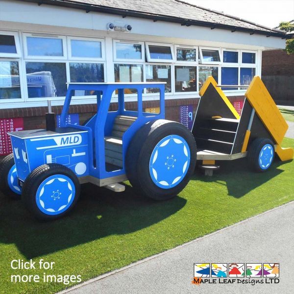 Play Tractor with Optional Trailer Slide by Maple Leaf Designs. The One ...