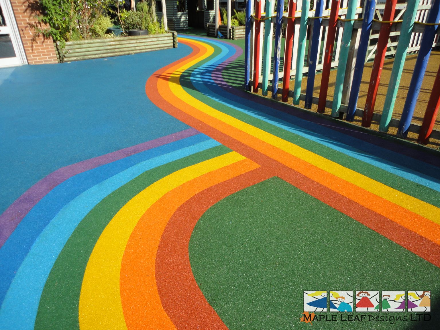 Coloured Wetpour Safety Surfacing by Maple Leaf Designs. The One-Stop ...