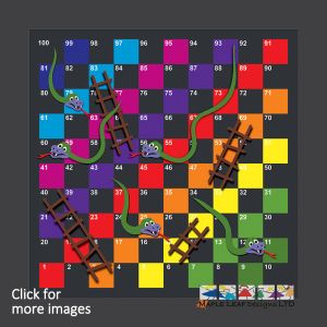 1-100 Snakes and Ladders Markings by Maple Leaf Designs. The One-Stop ...