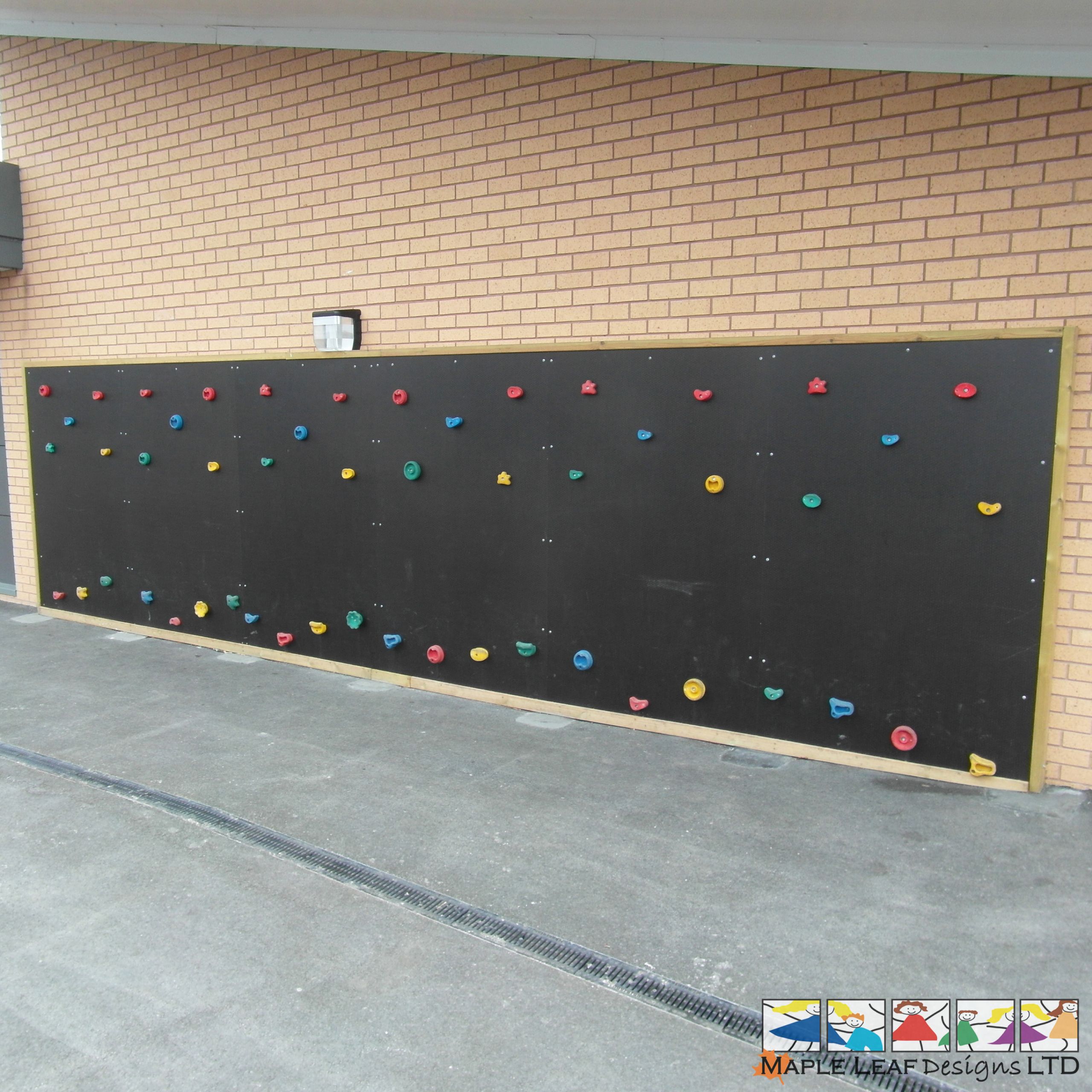 Hexadeck Traverse Wall with Additonal Grips by Maple Leaf Designs. The ...