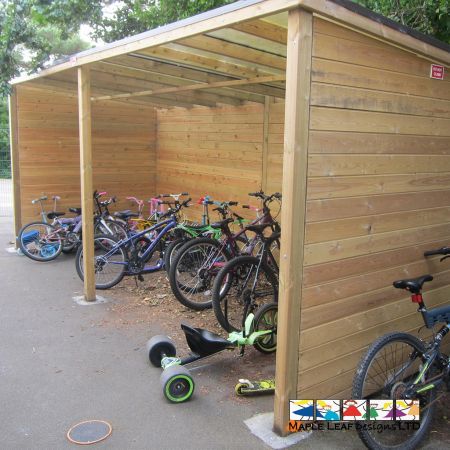Timber Cycle Shelter by Maple Leaf Designs. The One-Stop Playground ...