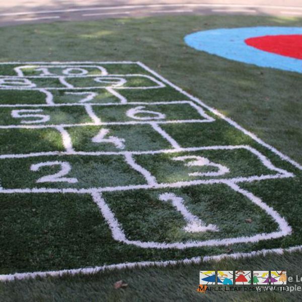 Artificial Grass Hopscotch by Maple Leaf Designs. The One-Stop ...