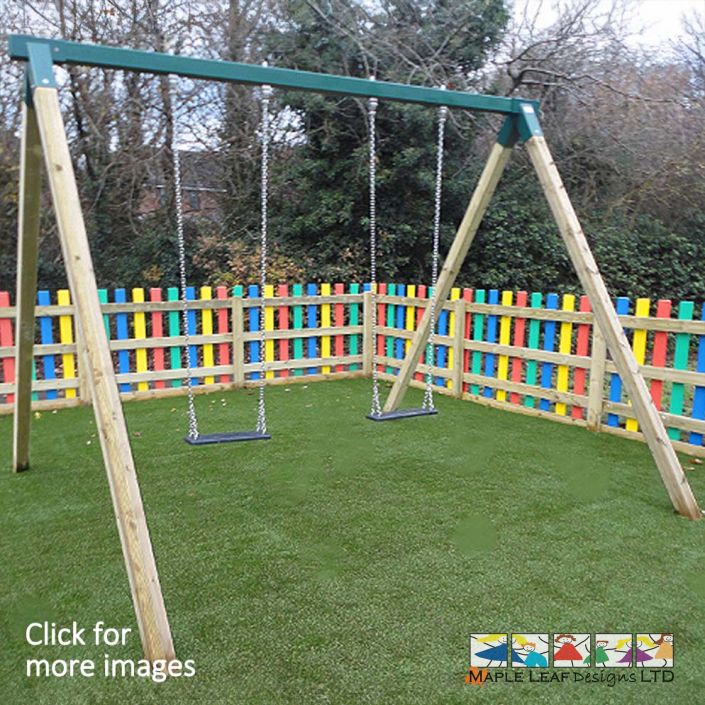 Timber Single Swing by Maple Leaf Designs. The One-Stop Playground ...