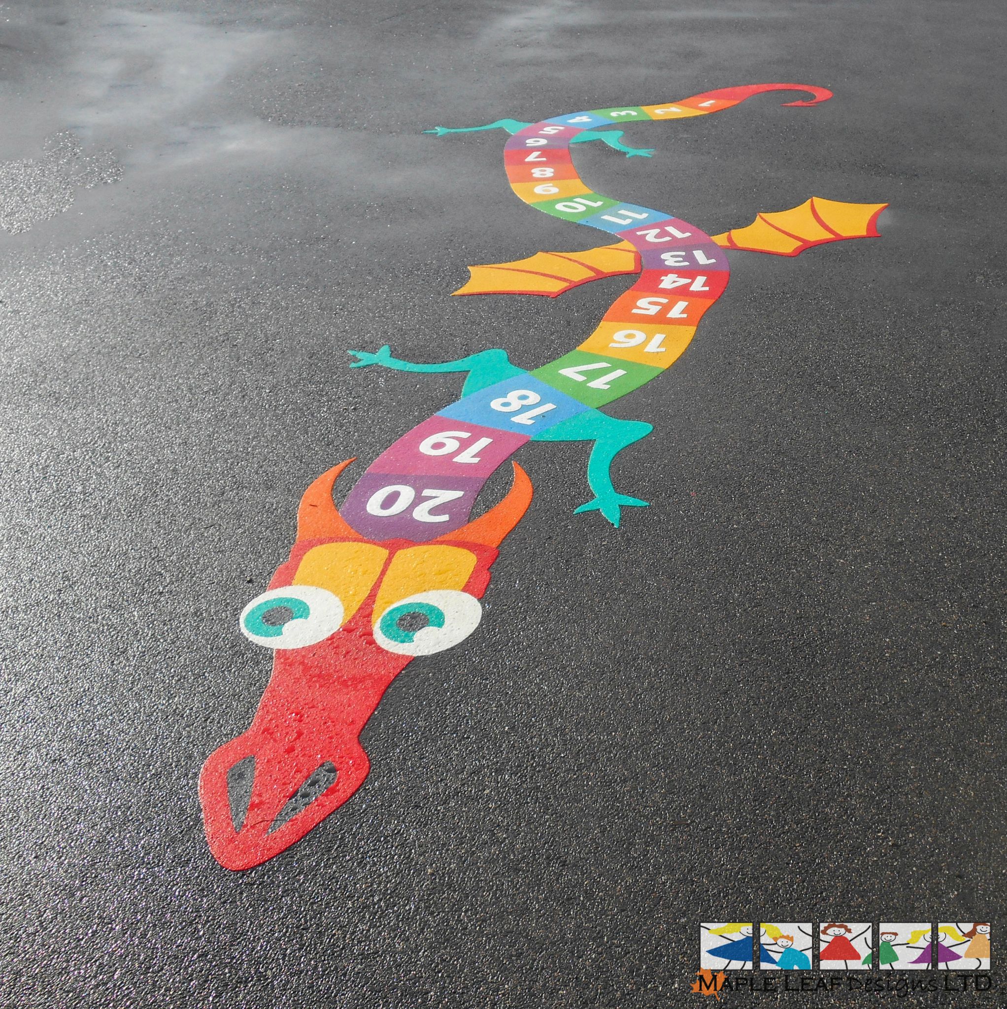 Artificial Grass Hopscotch by Maple Leaf Designs. The One-Stop ...