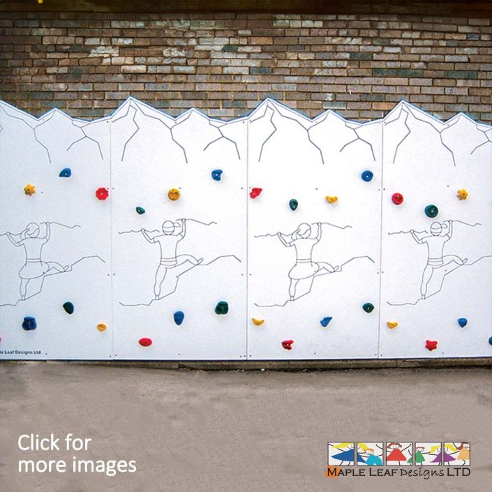 Hexadeck Traverse Wall with Additional Grips by Maple Leaf Designs. The ...