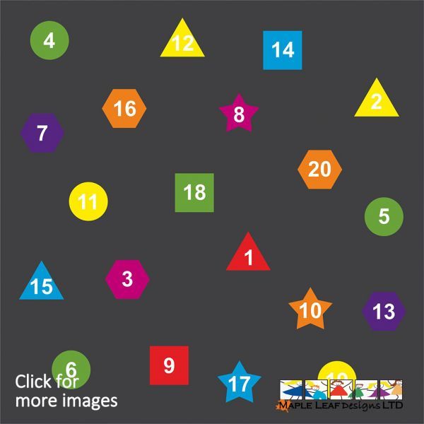 Solid Number Shapes by Maple Leaf Designs. The One-Stop Playground ...